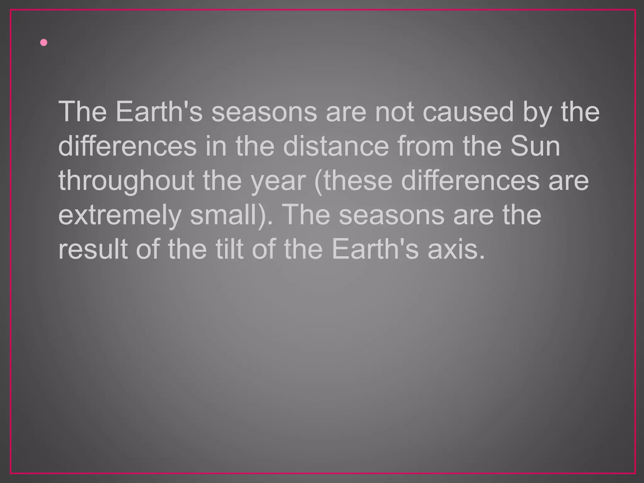 Seasons of the earth | PPTX