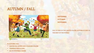 Seasons of the year | PPTX | Geography | Science