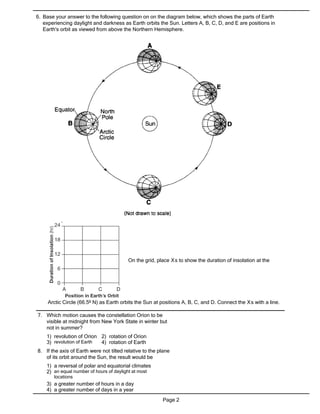 Seasons & sun's Path | PDF