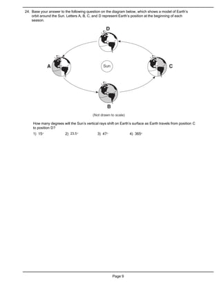 Seasons & sun's Path | PDF