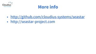 Back to the future with C++ and Seastar | PPT
