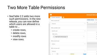 SeaTable Release 2.2 | PPT