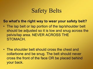 safety belts | PPTX