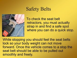 safety belts | PPTX
