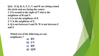 Seating Arrangement order.pptx for aptitude | PPTX