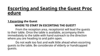 foods and beverages Seating a table.pptx