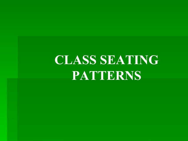 Seating Plan | PPT