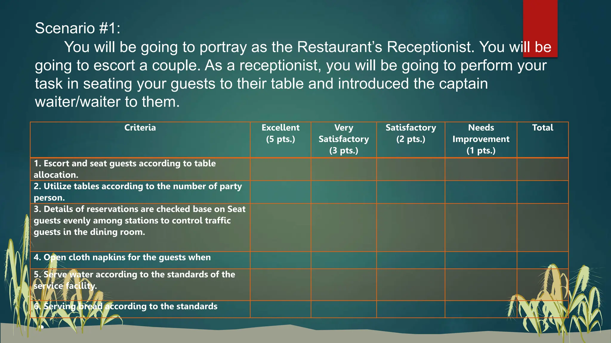 Seating the Guest Module 2 Week 3 & 4.pptx