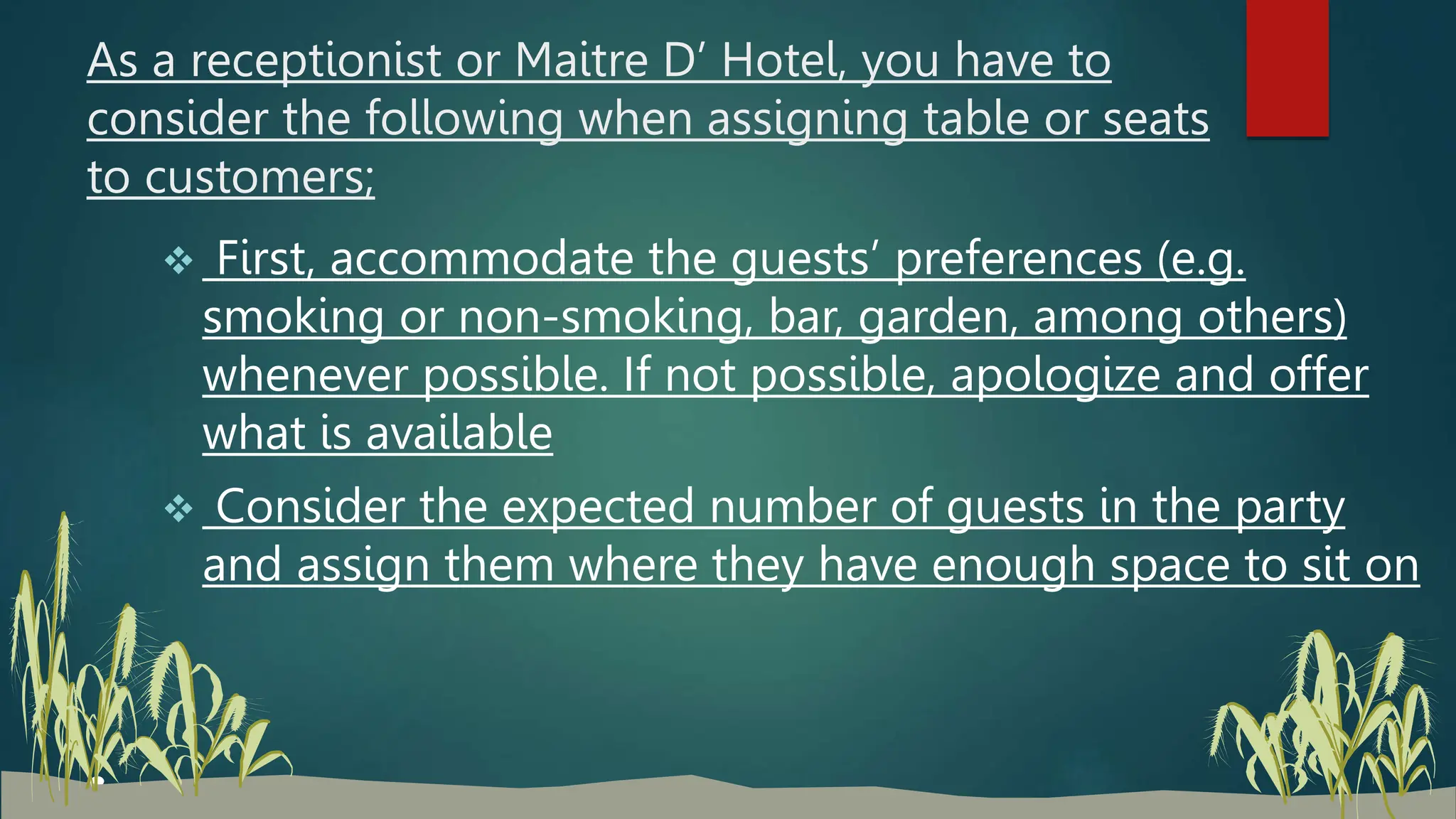 Seating the Guest Module 2 Week 3 & 4.pptx