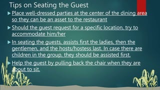 Seating the Guest Module 2 Week 3 & 4.pptx