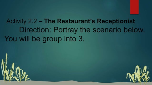 Seating the Guest Module 2 Week 3 & 4.pptx