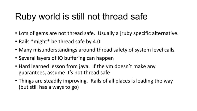 Seattlerb Why Jruby Pptx Programming Languages Computing