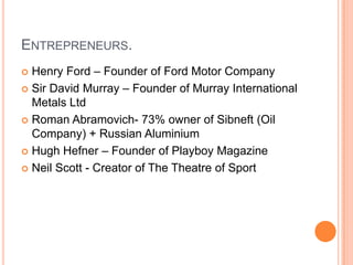 Seaton entrepreneurs | PPT