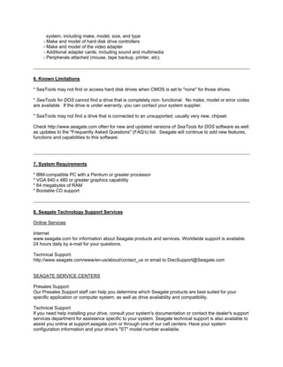 Seatools dos-guide | PDF