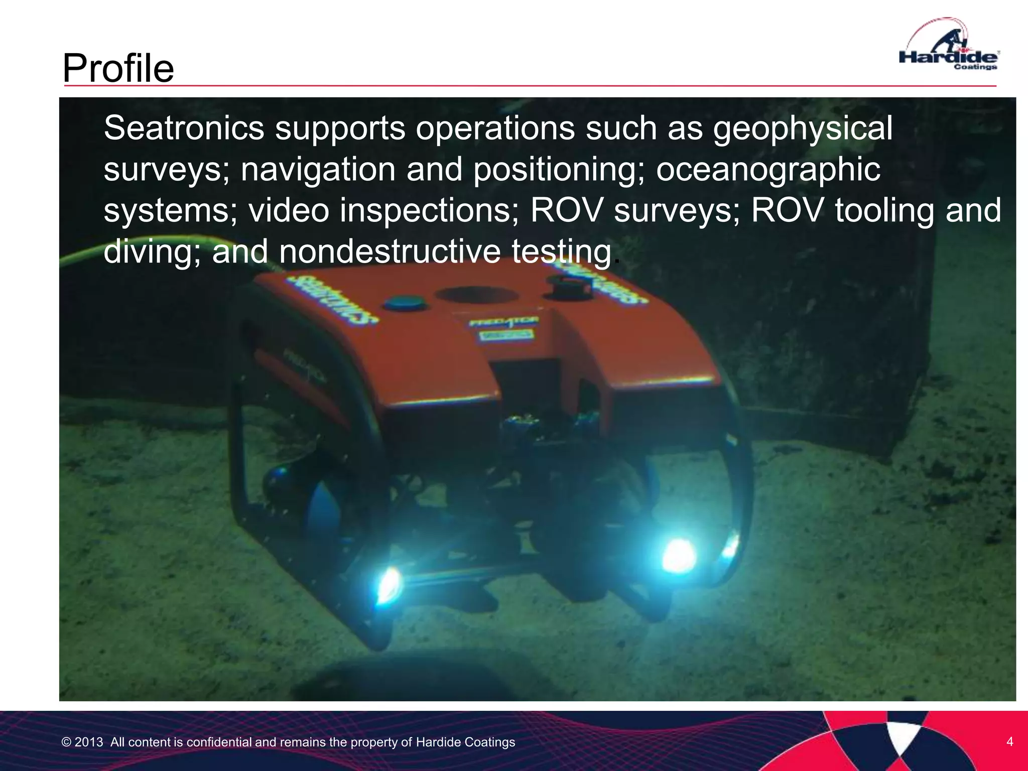 Subsea and ROV equipment – Seatronics case study | PPTX