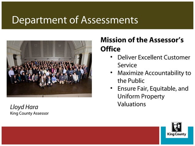 King County Assessor's Office presentation on property values | PPT