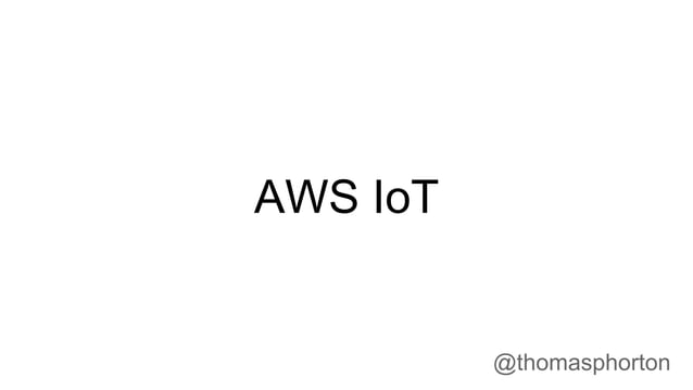 Building With Mqtt And Aws Iot Pptx Cloud Computing Internet