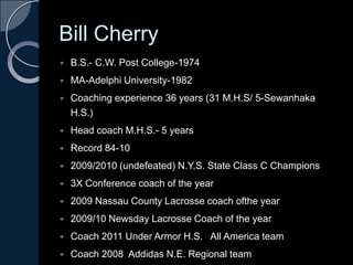 Bill Cherry - The Manhassett System for Defense | PPTX