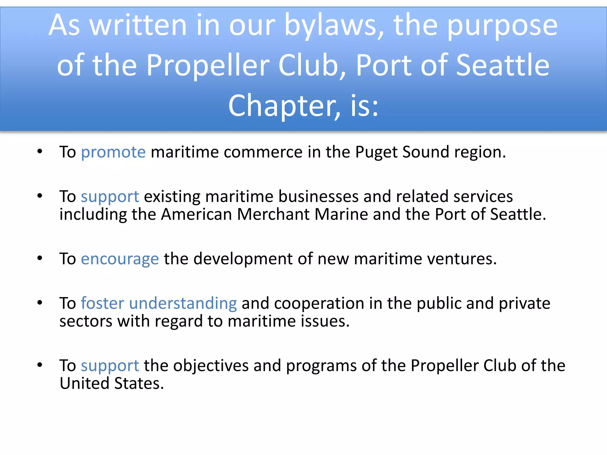 Seattle Propeller Club | PPT
