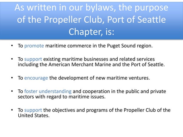Seattle Propeller Club | PPT