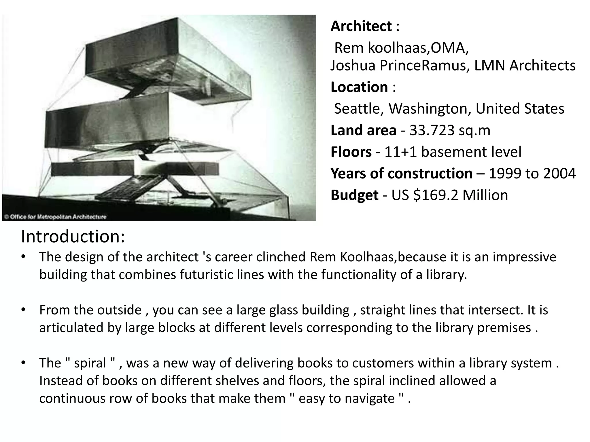 Seattle public library | PPTX