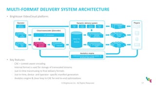 Seattle Video Tech Meetup August 2019: Optimal Multi-codec Streaming | PPT
