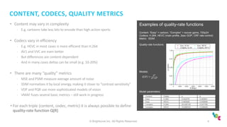 Seattle Video Tech Meetup August 2019: Optimal Multi-codec Streaming | PPT