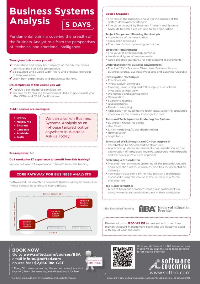 Business Systems Analysis
