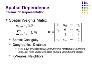 Materi Kursus Spatial Econometrik Analisis menggunakan GAUSS bagian 1.ppt