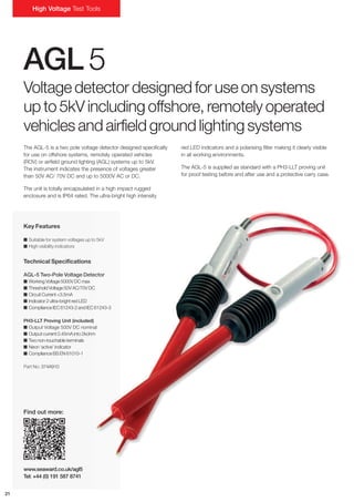 Seaward AGL-5 Airfield Ground Lighting High Voltage HV Detector | PDF