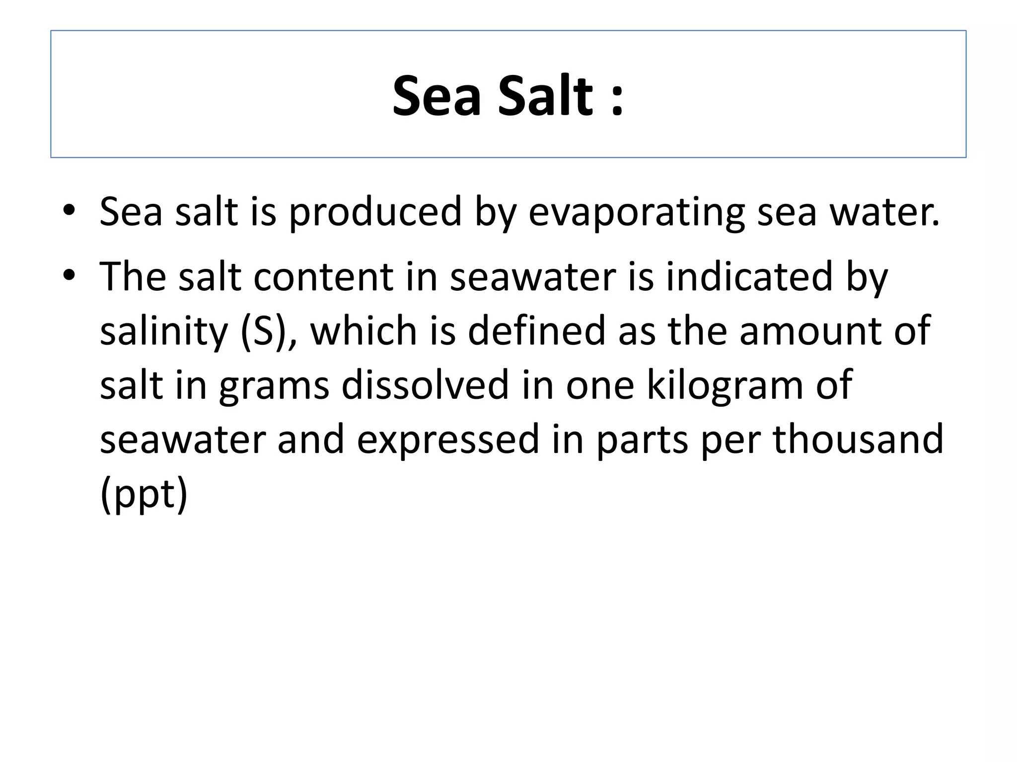 Seawater and its properties | PDF