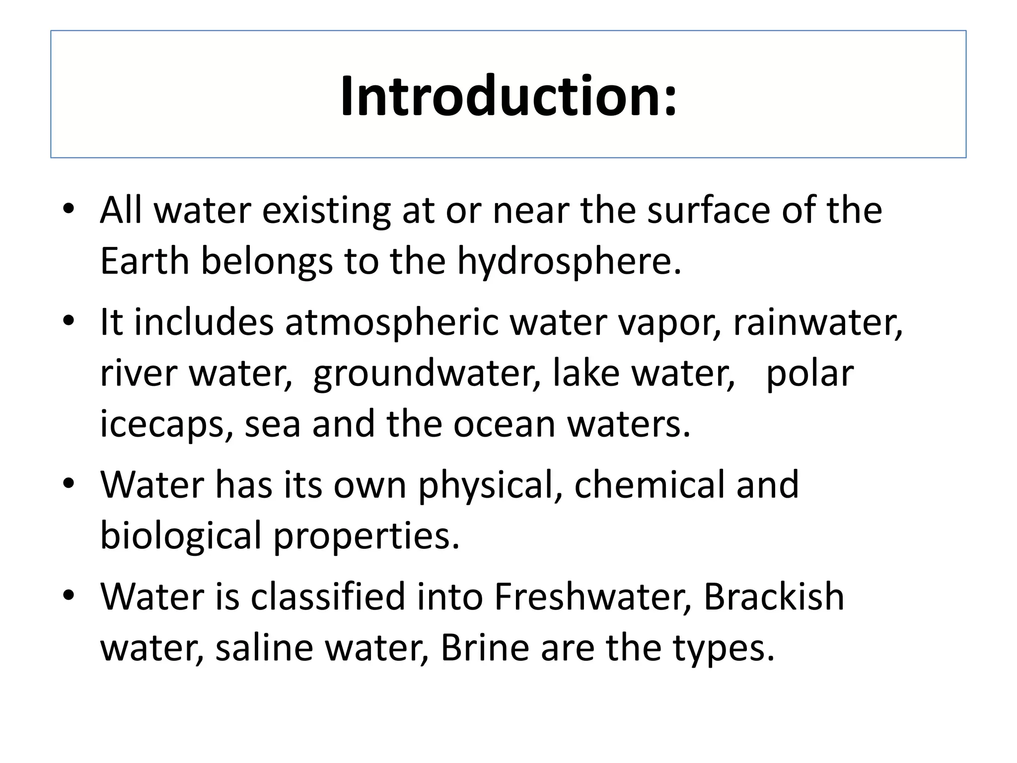 Seawater and its properties | PDF