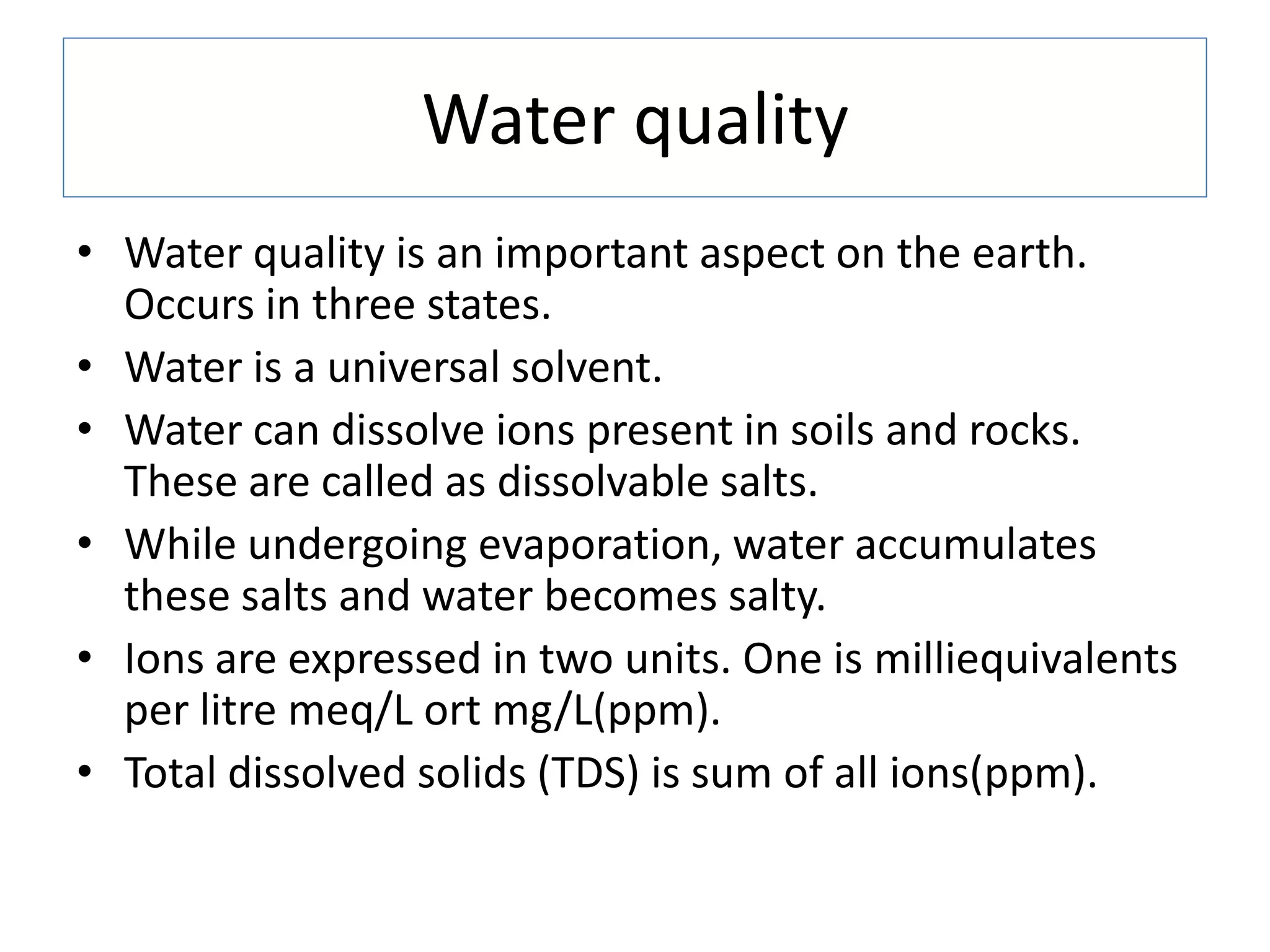 Seawater and its properties | PDF