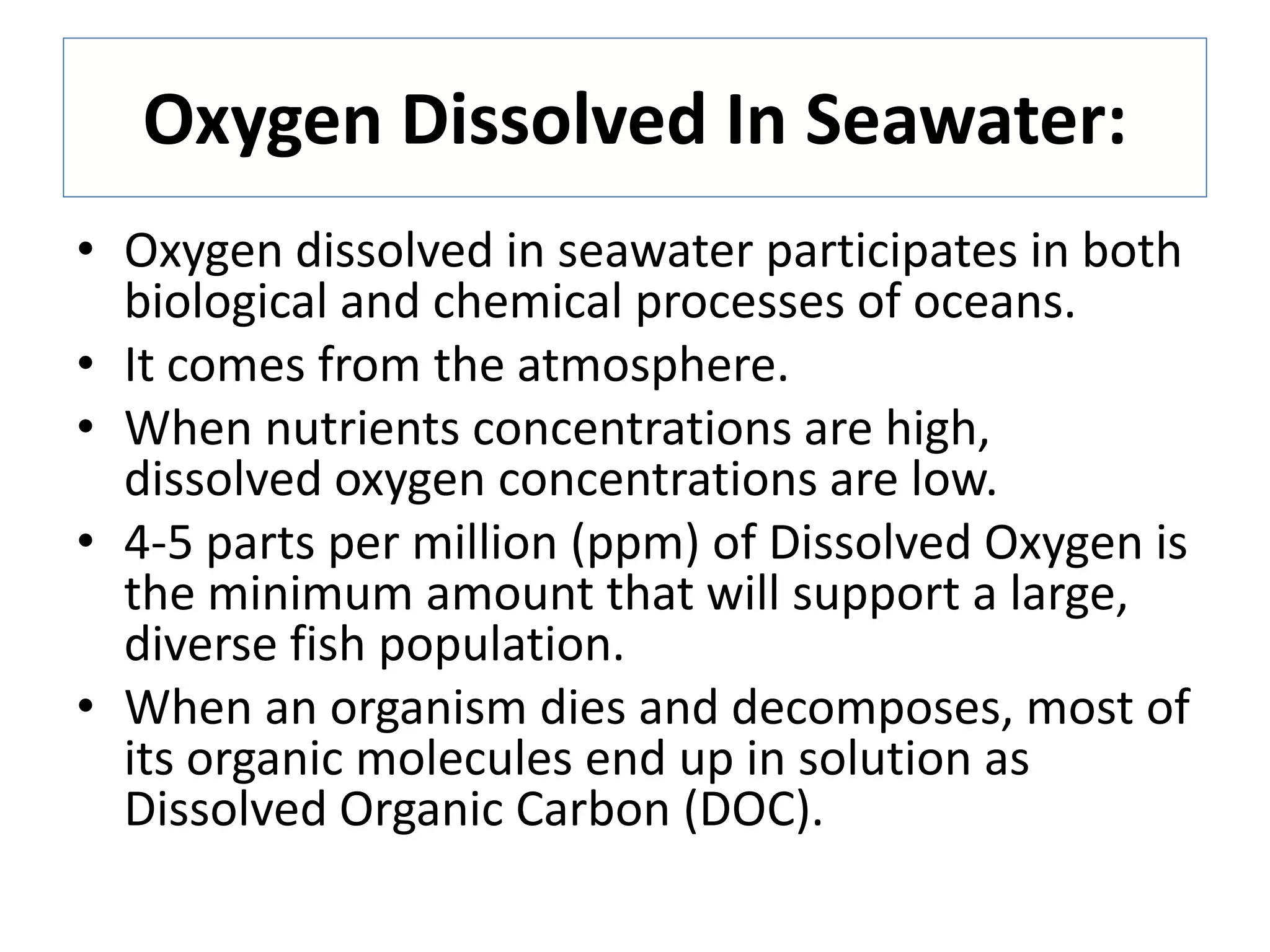 Seawater and its properties | PDF