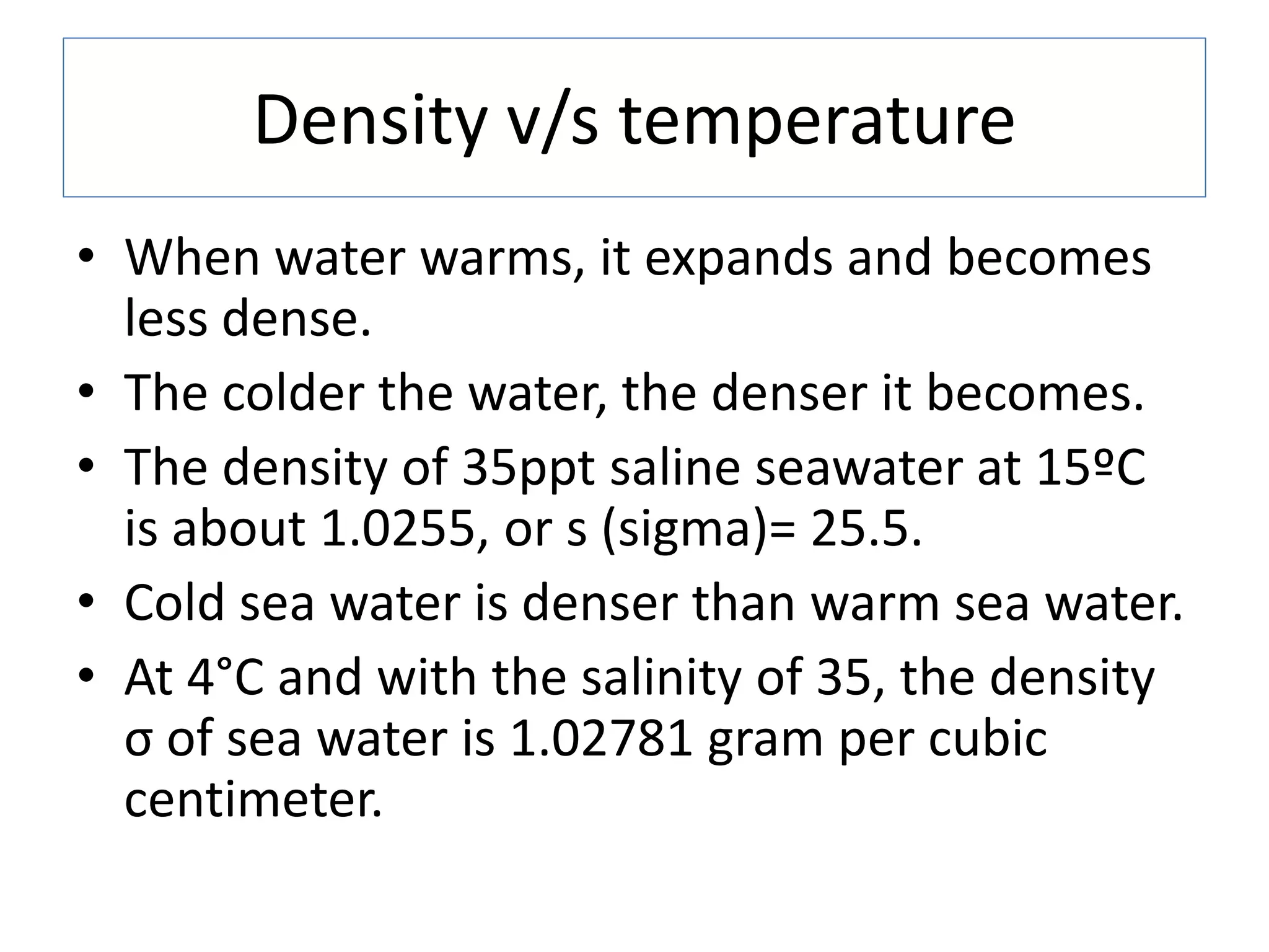 Seawater and its properties | PDF