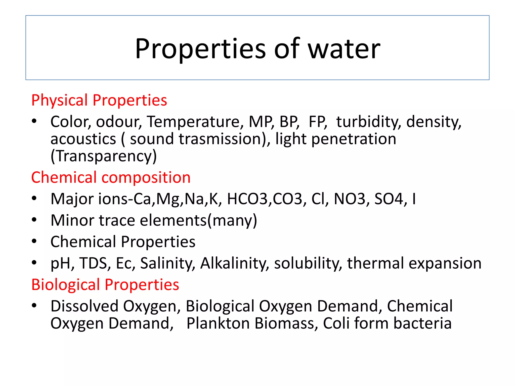 Seawater and its properties | PDF