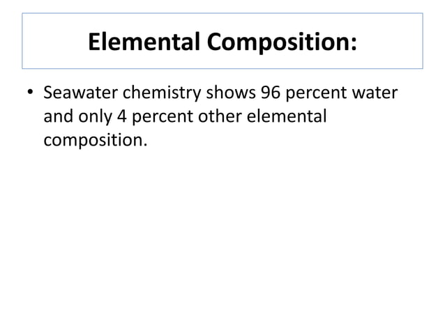 Seawater and its properties | PDF