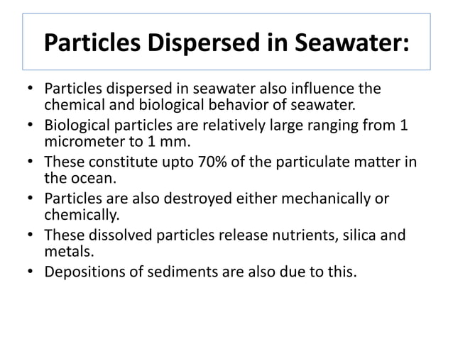 Seawater and its properties | PDF