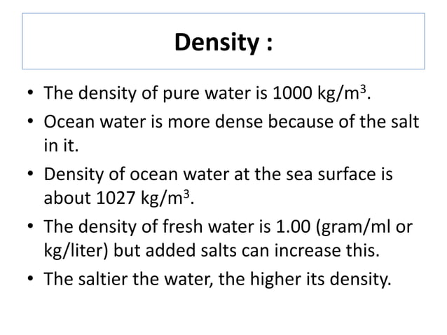 Seawater and its properties | PDF