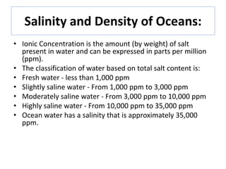 Density Of Ocean Water
