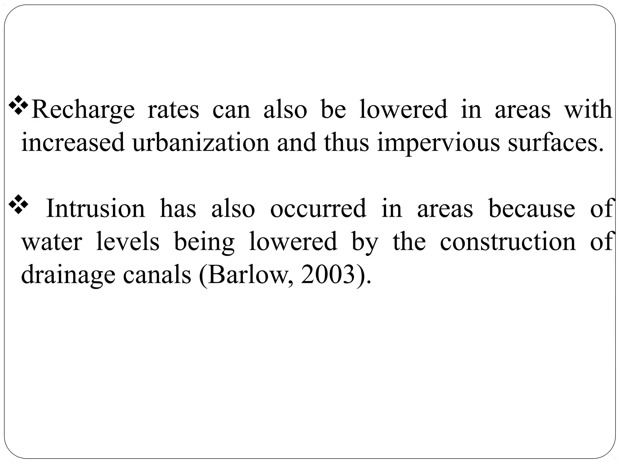 Sea water intrusion | PPT