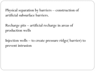 Sea water intrusion | PPT