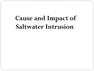 Sea water intrusion | PPT