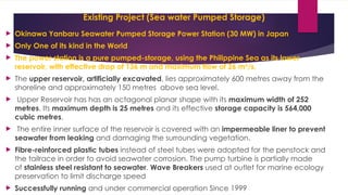 Sea Water Pumped Storage Concept, engineering to cost benefit ...