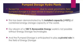 Sea Water Pumped Storage Concept, engineering to cost benefit ...