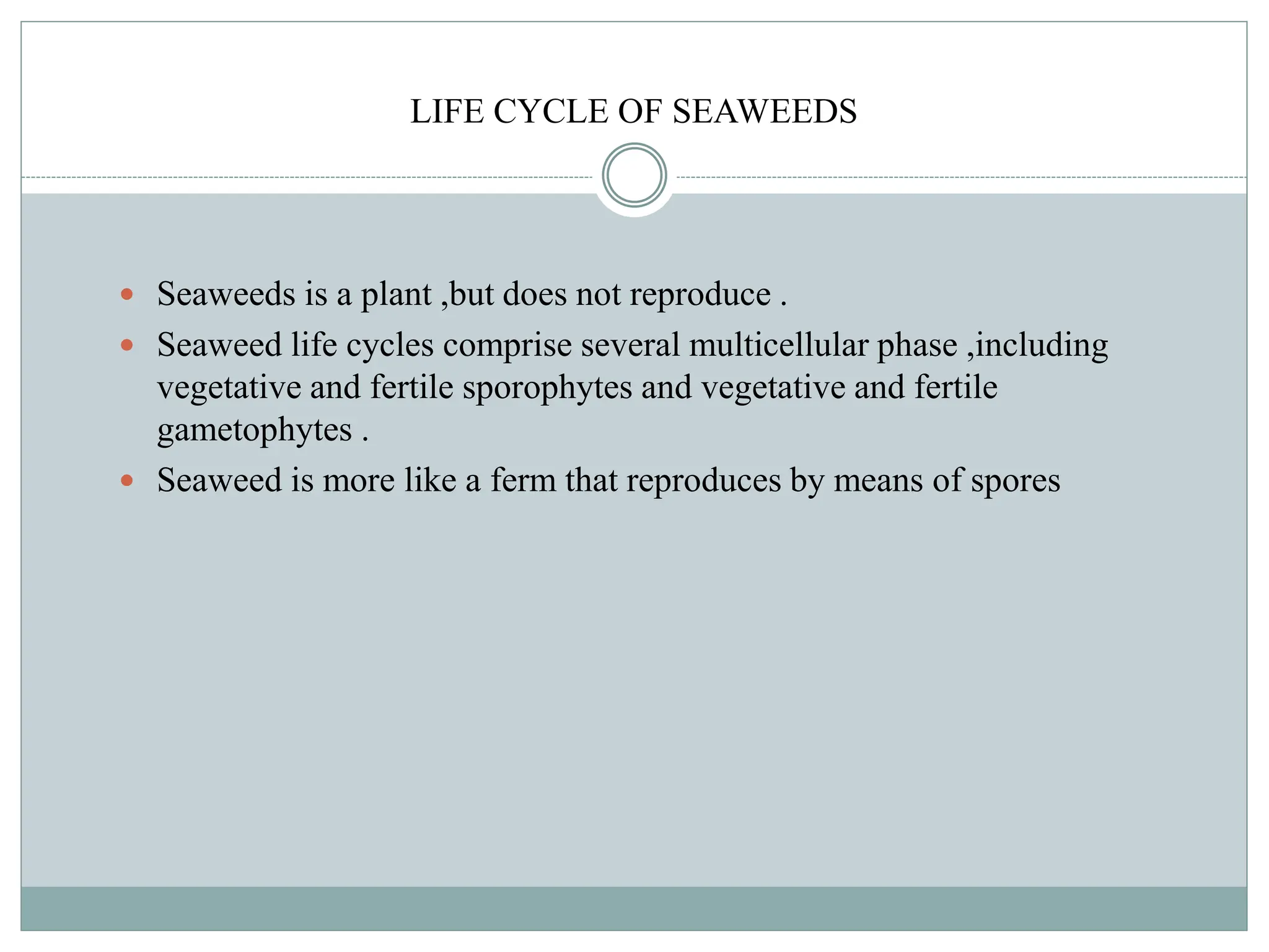 Seaweed Introduction/ Types and its Biotechnological Applications | PPTX
