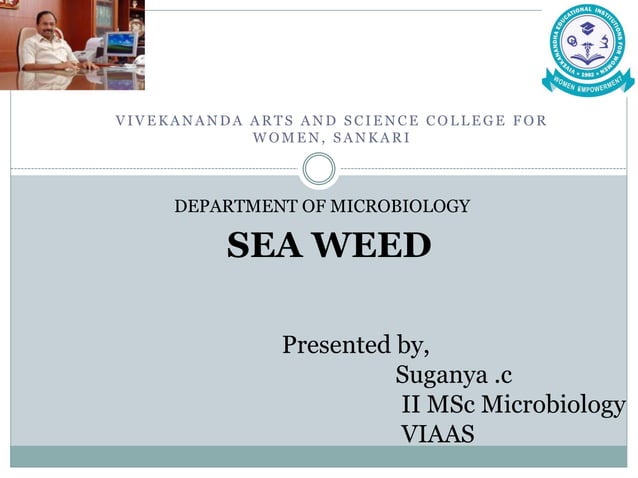Seaweed Introduction/ Types and its Biotechnological Applications ...