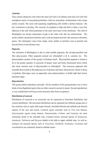 SEAWEED AND ITS POTENTIAL USES: A SHORT REVIEW | PDF