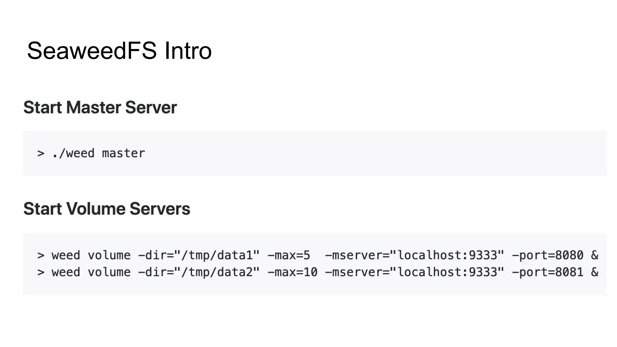 SeaweedFS introduction | PDF