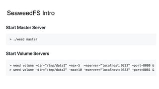 SeaweedFS introduction | PDF